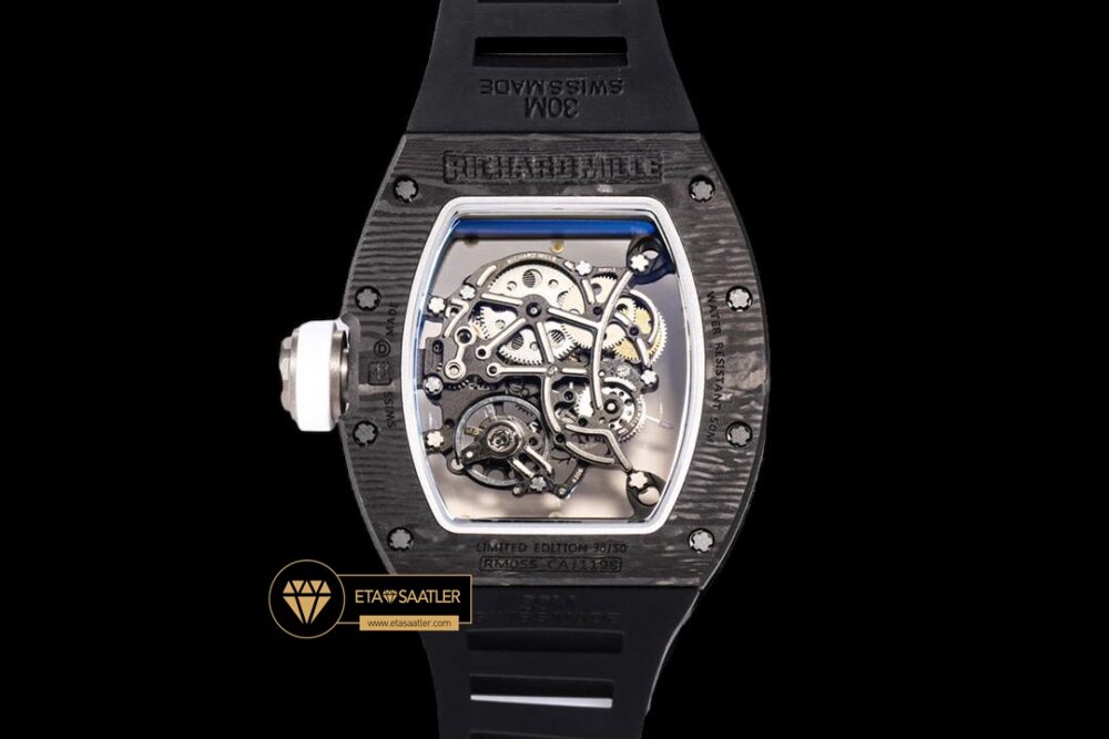 Richard Mille RM055 Carbon NTPT Bubba Watson Beyaz Çerçeveli BBR ...