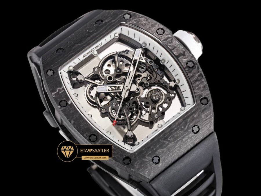 Richard Mille RM055 Carbon NTPT Bubba Watson Beyaz Çerçeveli BBR ...