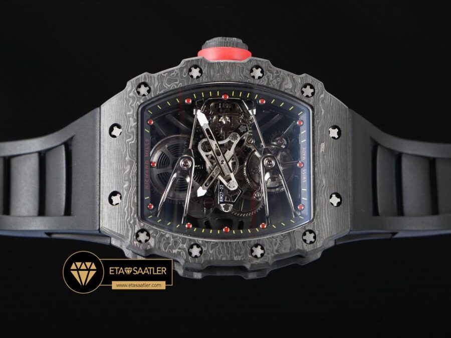 Richard Mille Rafael Nadal Carbon RM27-02 Tourbillon Siyah ETA