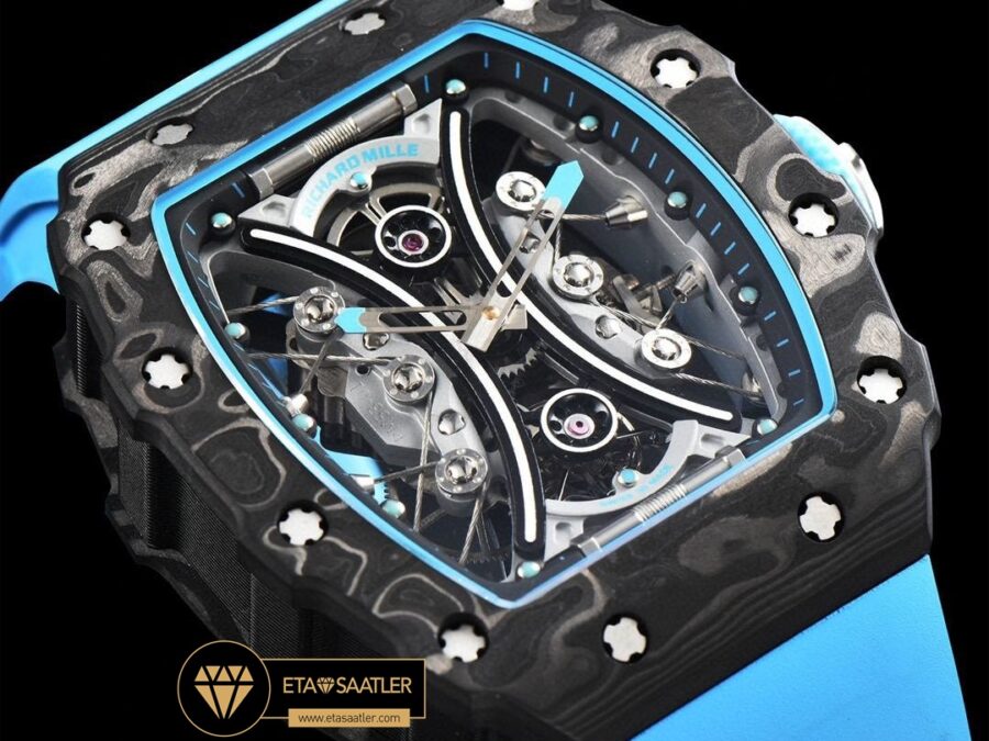 Richard Mille RM053-01 Skeleton Dial Real Forge Carbon Rubber Strap YSF ...