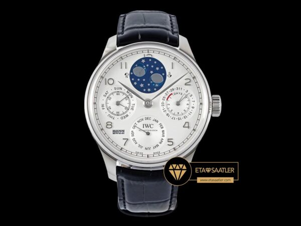 IWC Portuguese IW503406 Çelik Perpetual Calendar Super Clone ETA