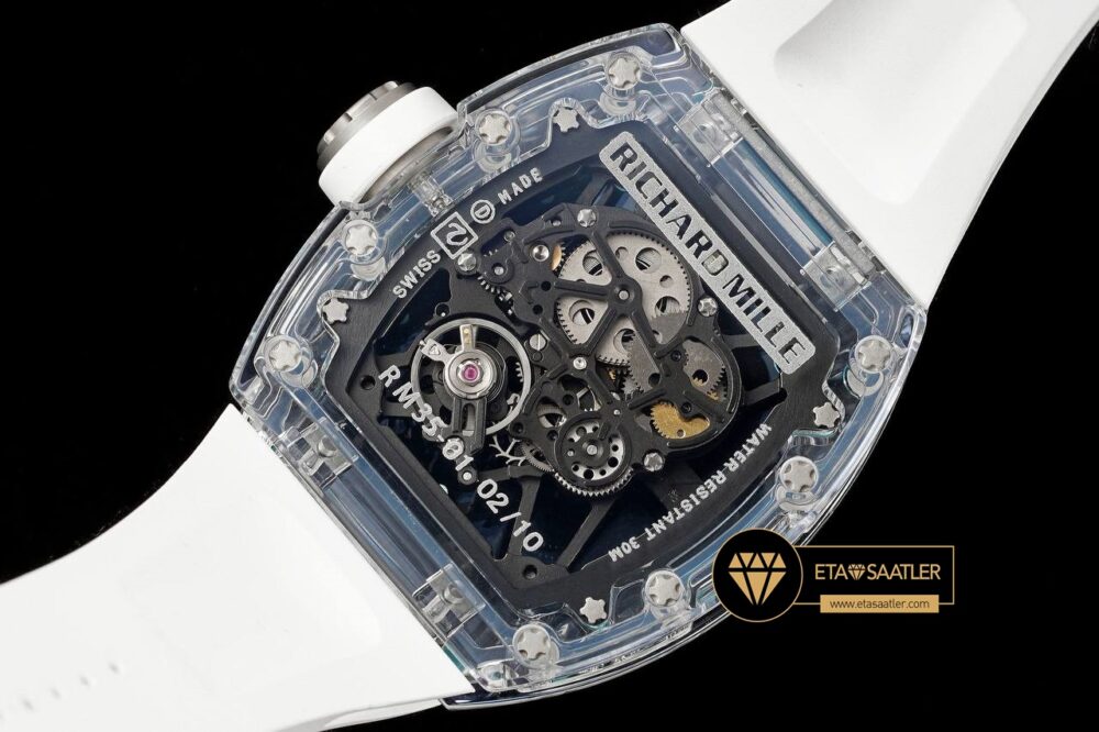 Richard Mille AET RM35-01 RAFA Karbon DLC Safir Cam Kasa SONIC V2 ETA