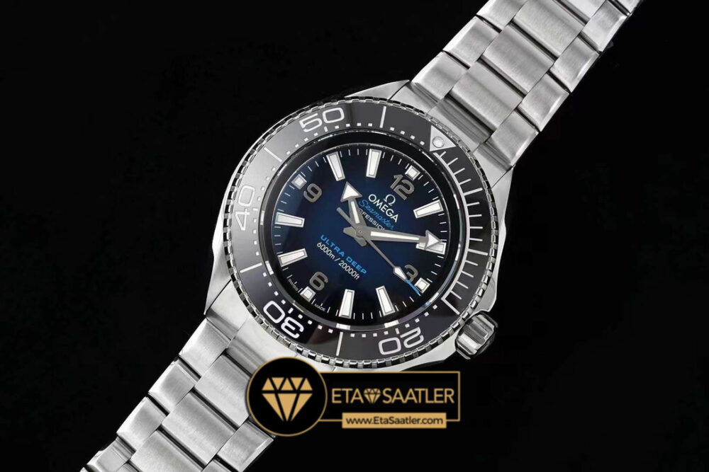 Omega Titanium Seamaster Planet Ocean Ultra Deep Blue Super Clone ETA