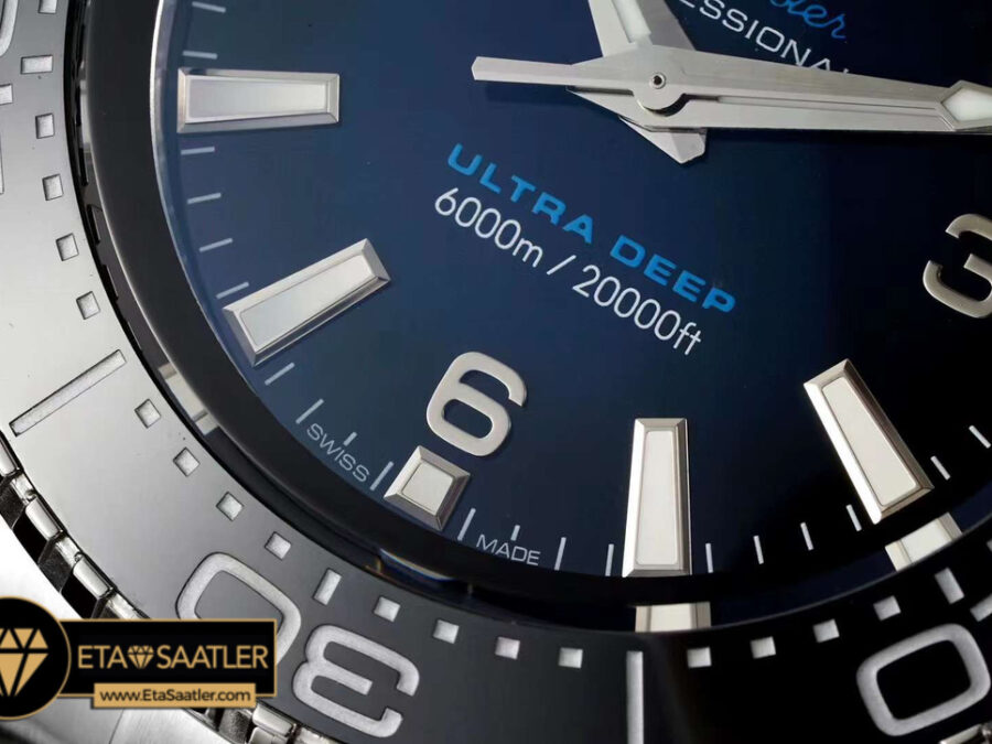 Omega Titanium Seamaster Planet Ocean Ultra Deep Blue Super Clone ETA
