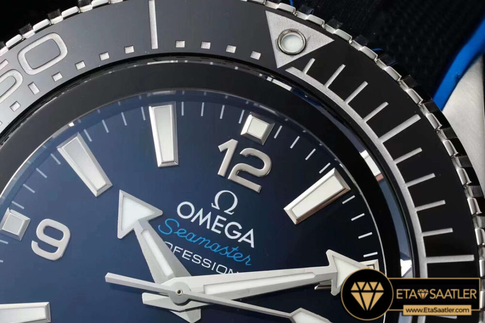 Omega Titanium Seamaster Planet Ocean Ultra Deep Blue Rubber Super ...
