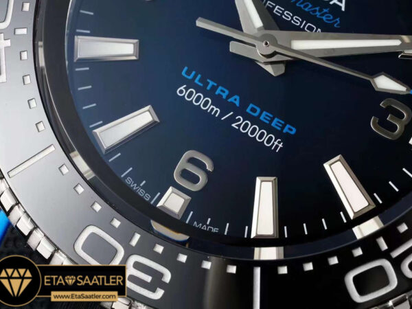 Omega Titanium Seamaster Planet Ocean Ultra Deep Blue Rubber Super ...
