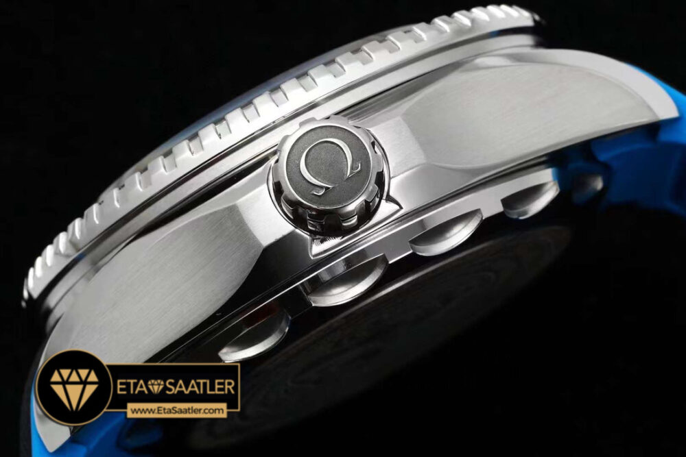 Omega Titanium Seamaster Planet Ocean Ultra Deep Blue Rubber Super ...