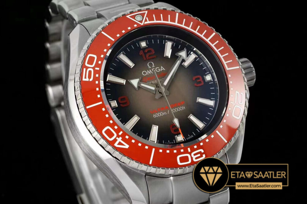 Omega Titanium Seamaster Planet Ocean Ultra Deep Orange Super Clone ETA