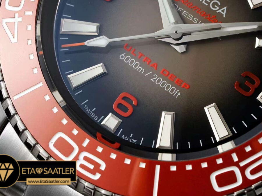 Omega Titanium Seamaster Planet Ocean Ultra Deep Orange Super Clone ETA