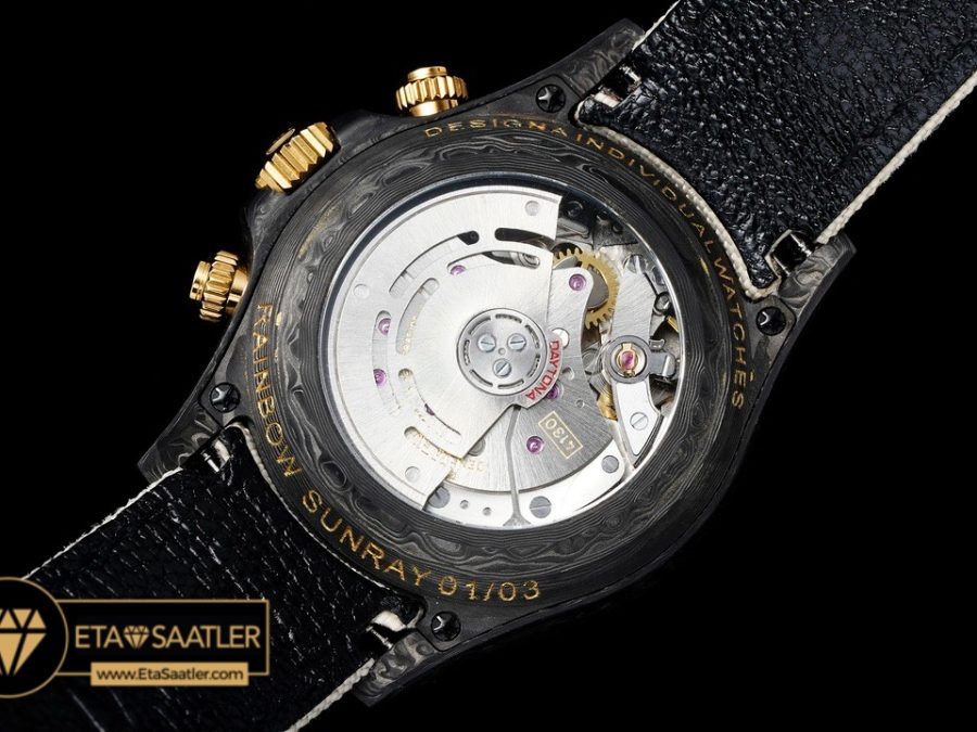 Rolex Cosmograph Daytona DIW Rainbow Sunray Carbon 4130 Super Clone ETA