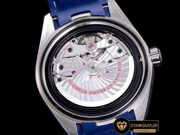 Omega Aqua Terra World Timer Blue Rubber Strap Super Clone ETA