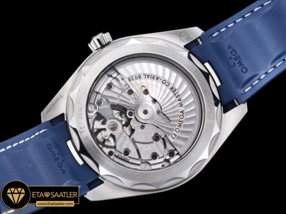 Omega Aqua Terra World Timer Blue Rubber Strap Super Clone ETA
