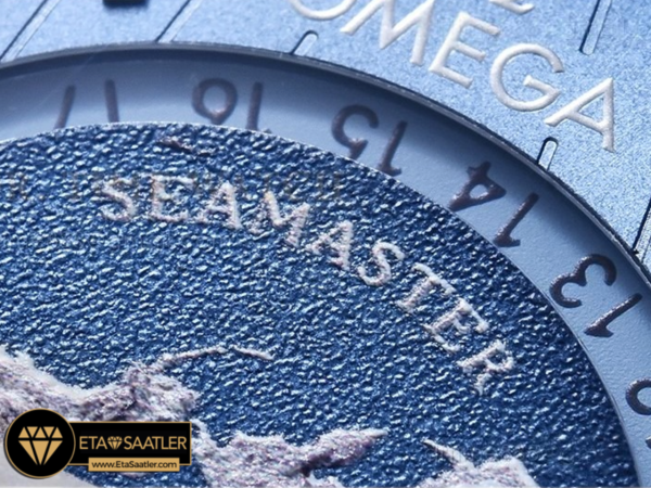 Omega Aqua Terra World Timer Summer Blue Rubber Strap Super Clone ETA