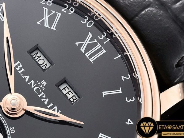 Blancpain Villeret Complications Rose Gold Siyah Kadran Eta
