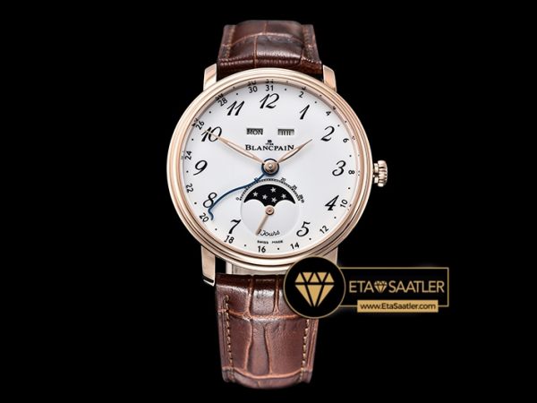 Blancpain Villeret Complications Rose Gold Numerik Beyaz Kadran Eta