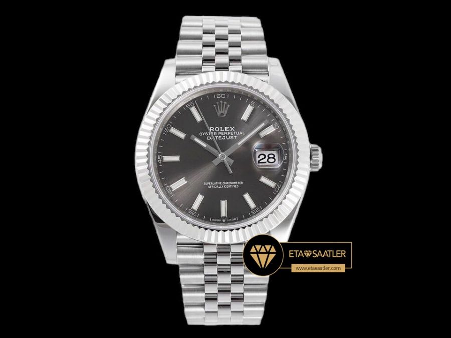 Rolex Datejust 3235 Gri Kadran Clean Factory 41mm jubile 3235 Super ...