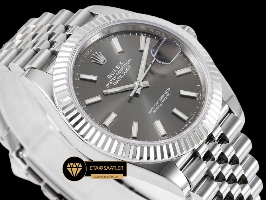 Rolex Datejust 3235 Gri Kadran Clean Factory 41mm jubile 3235 Super ...