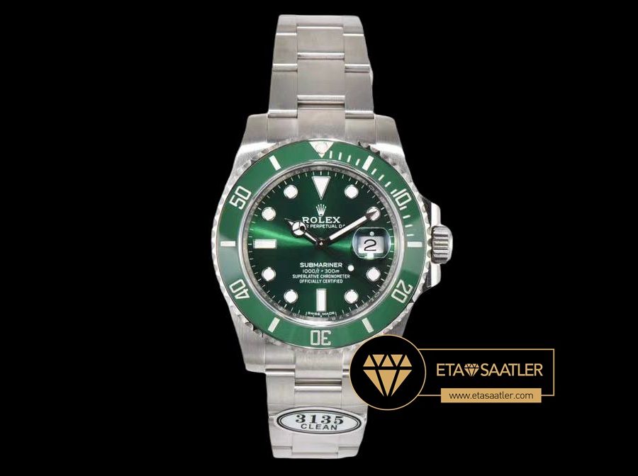 Rolex Submariner 116610LV Yeşil Seramik Bezel CLEAN Factory 3135 Super ...