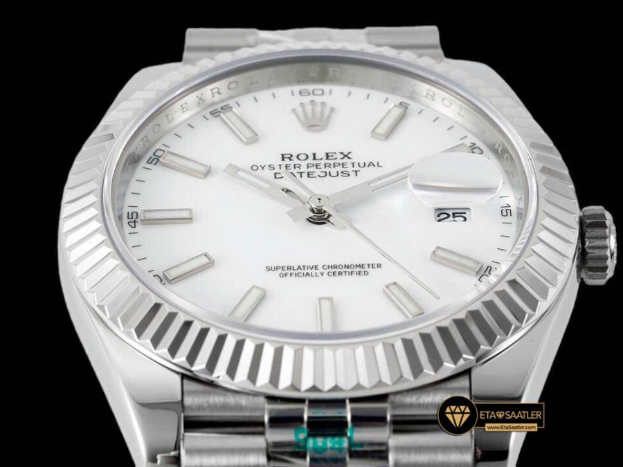 Rolex Datejust 3235 White Kadran Clean Factory 41mm jubile 3235 Super ...