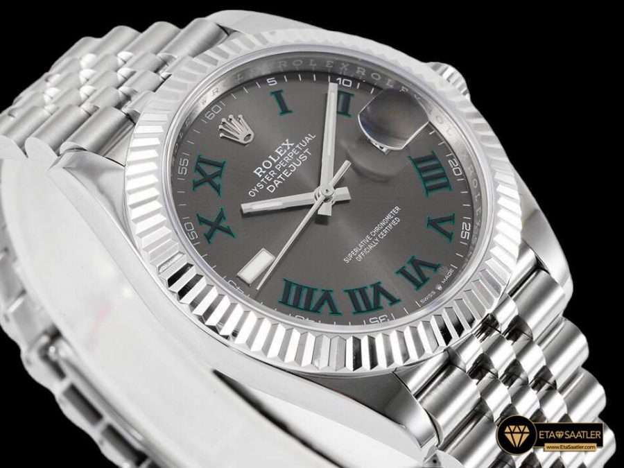 Rolex Datejust 3235 Wimbledon Kadran Clean Factory 41mm jubile 3235 ...