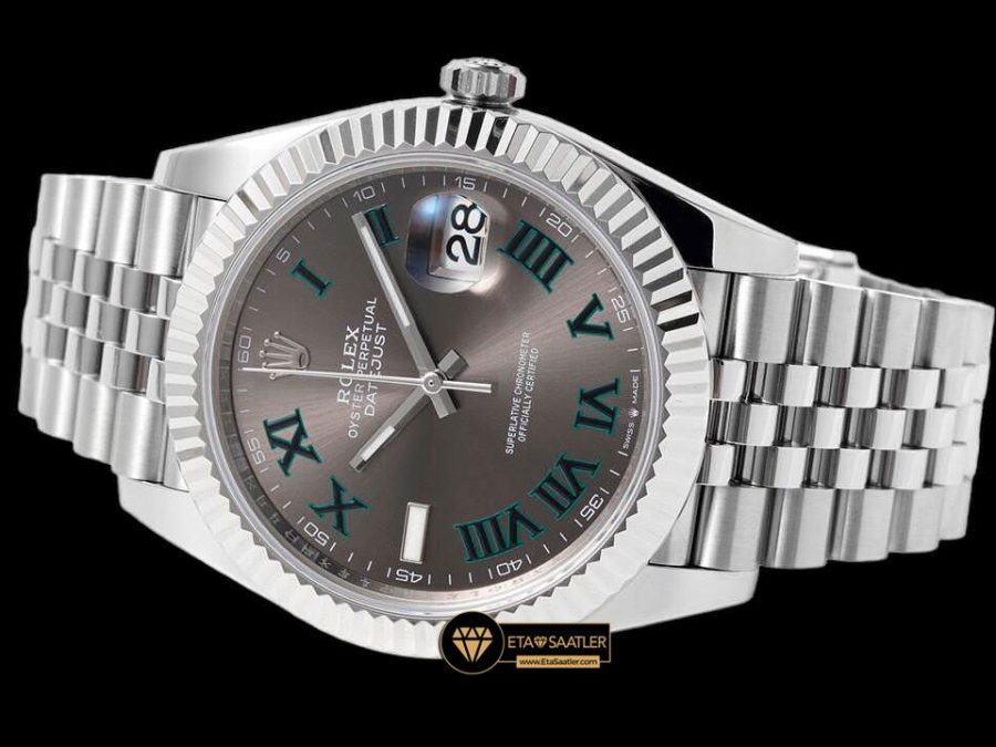 Rolex Datejust 3235 Wimbledon Kadran Clean Factory 41mm jubile 3235 ...